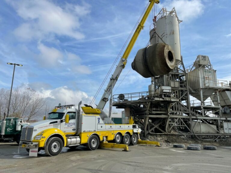 Walton Hills Heavy Rigging Company Lifts Mixing Drum